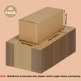 MEBRUDY 40 Pack 10x4x4 inches Brown Shipping Boxes Corrugated Cardboard ...