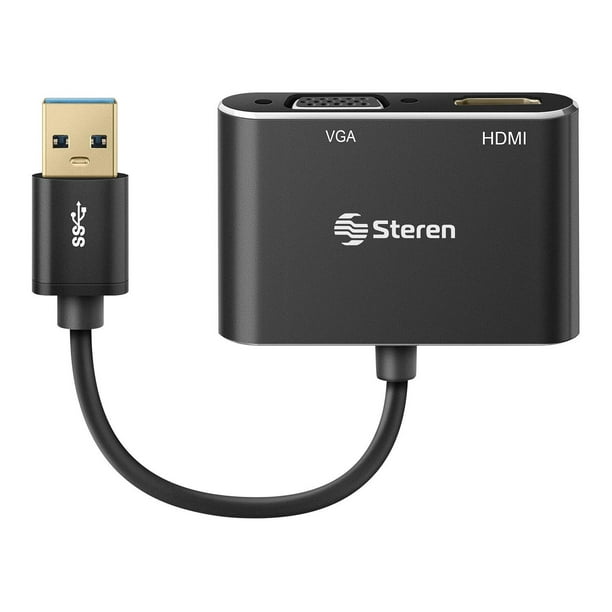 Adaptador Usb 3.0 Hdmi Vga Conversión Usb A Video Steren Steren COM-476 | Bodega Aurrera en línea