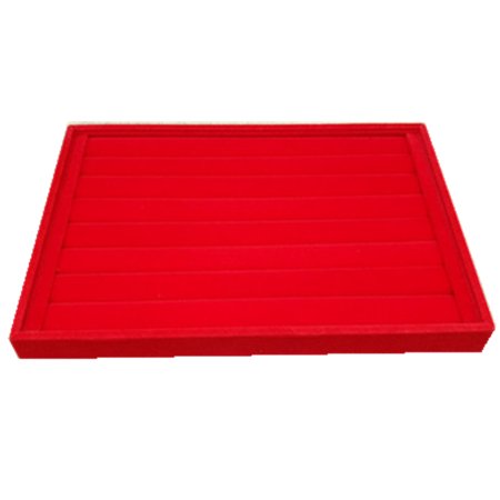 Red Velvet Stackable Jewelry Display Trays Showcase Organizer Storage ...