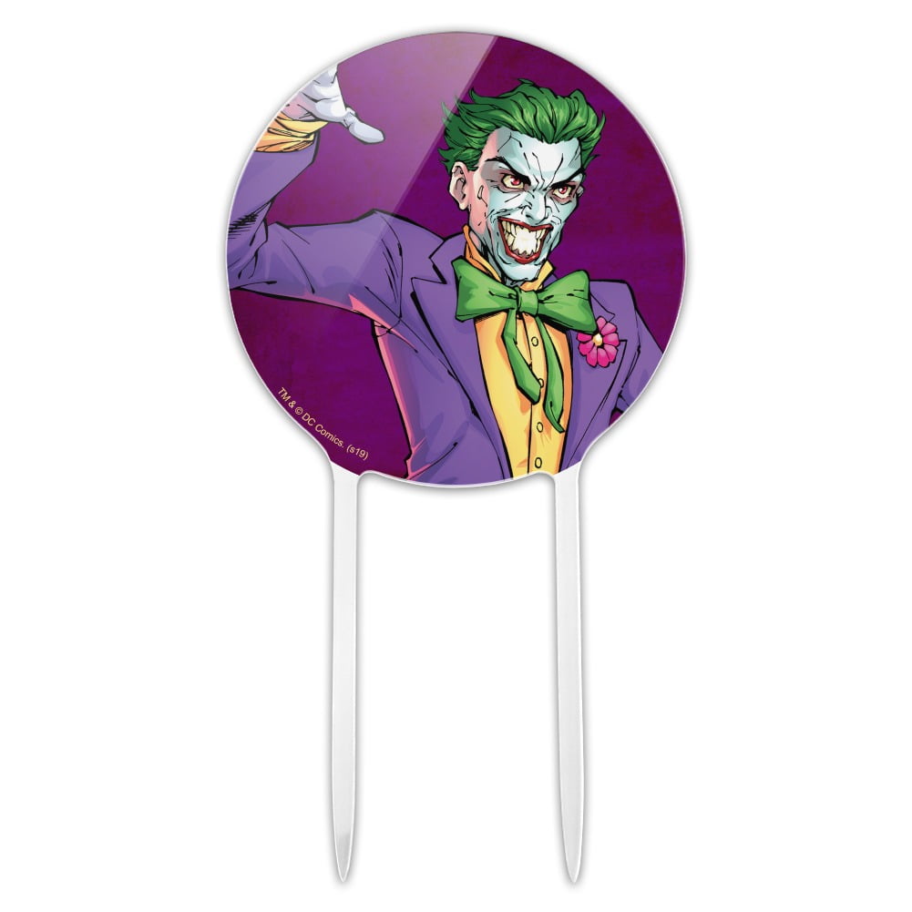 Acrylic Batman Joker Character Cake Topper Party Decoration for Wedding ...