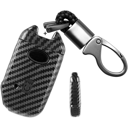 SANRILY Carbon Fiber Texture Key Fob Case for Kia K5 2022 2021 Seltos ...