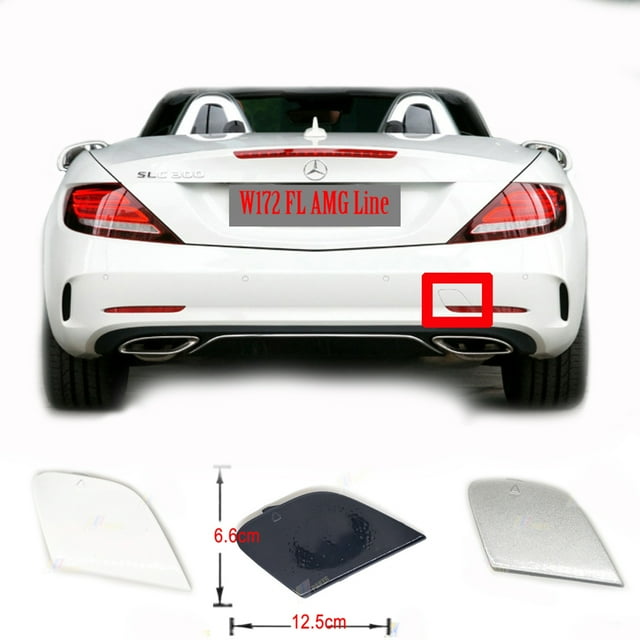 Trimla Rear Tow Cover for 16-18 Mercedes-Benz SLC SLK Roadster W172 ...