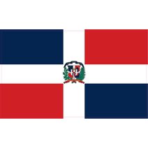 The Dominican Republic National Country Flag Spinning Round Metal Key ...