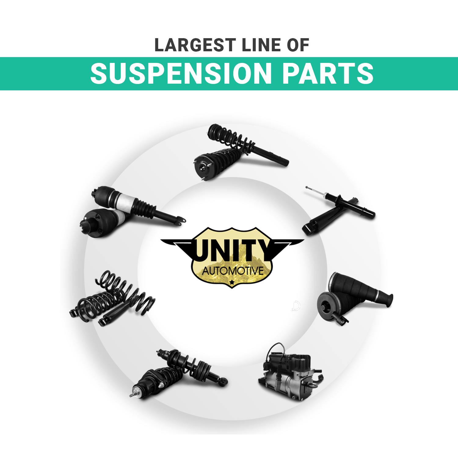 Unity Automotive Front Complete Strut Assembly Kit Fits 2005-2009 ...