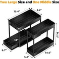 3 Pack Under Sink Organizer, Pull-Out Cabinet Organizer Drawer, 2 Tier ...