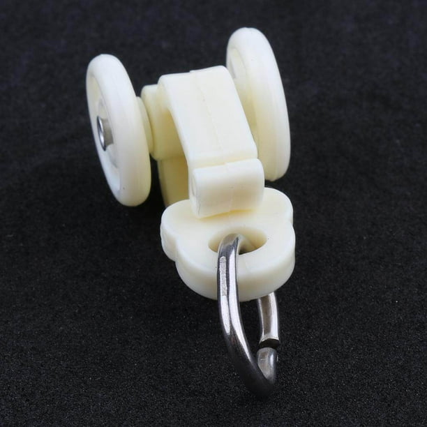 pitrice 10Pcs Curtain Track Glider Rail Slide Rolling Runner Hook ...