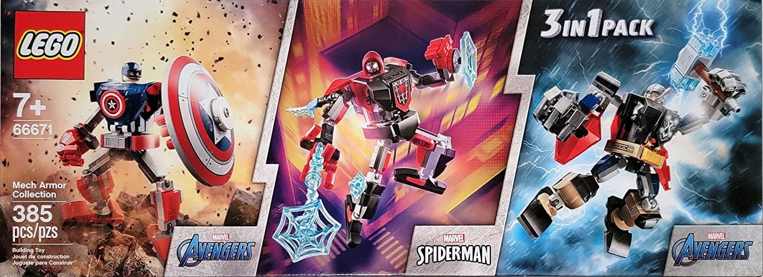 Lego Super Heroes Marvel Tri-Pack Included: Marvel Avengers Classic ...