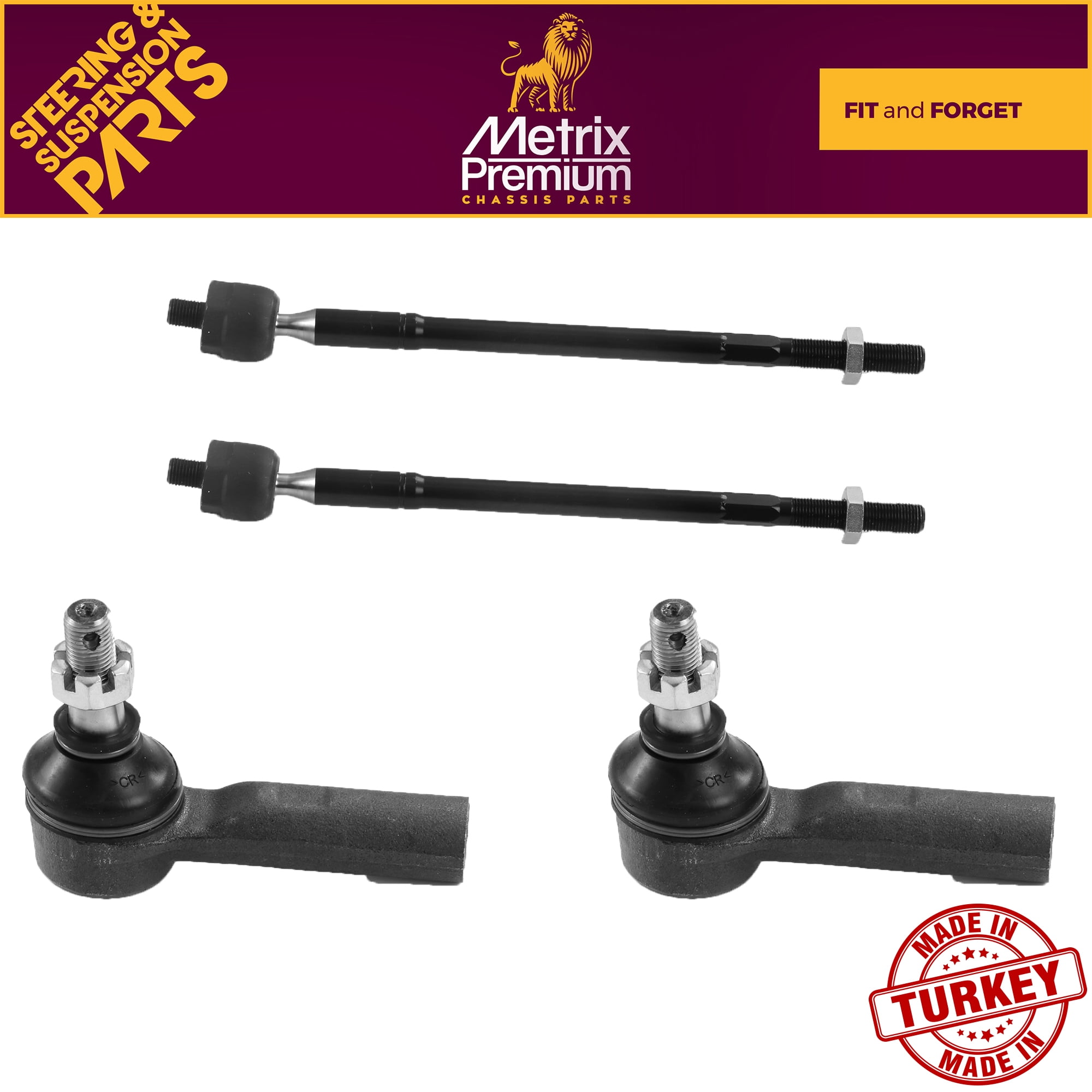 4pcs Inner & Outer Tie Rod End Fits Lexus ES300, Toyota Avalon Camry ...