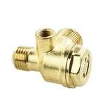 3 Port Check Valve Zinc Alloy Male Thread Connector Tool For Air ...