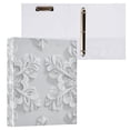 3D Christmas White Snowflakes Round Ring Binder 3 Rings 1.5" Capacity ...