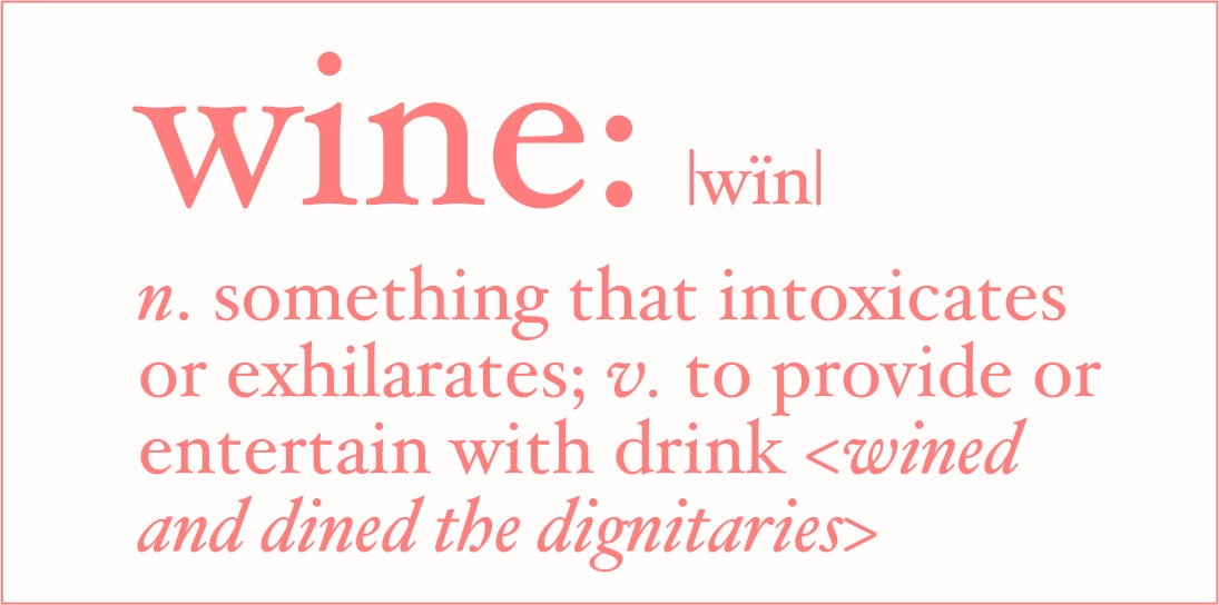 Wine Definition Vinyl Decal - Small - Pink - Walmart.com