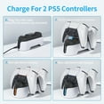 Cshidworld PS5 Controller Charger Station, DualSense Charging Dock ...