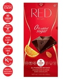 RED Chocolate Dark Chocolate with Orange and Almond, Keto Friendly ...