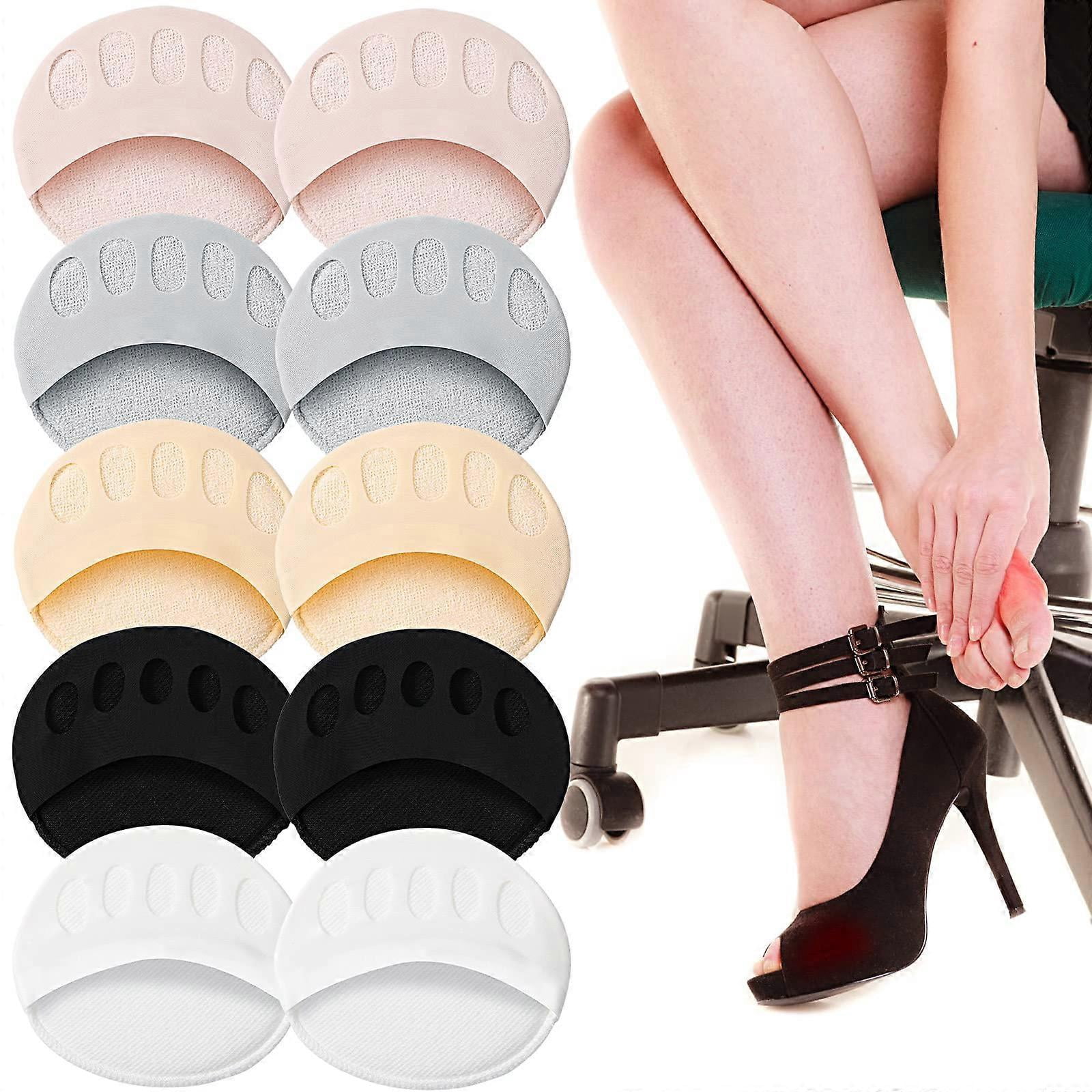 5 Pairs Honeycomb Forefoot Pads Feet Sweat Pads Metatarsal Pads Soft ...