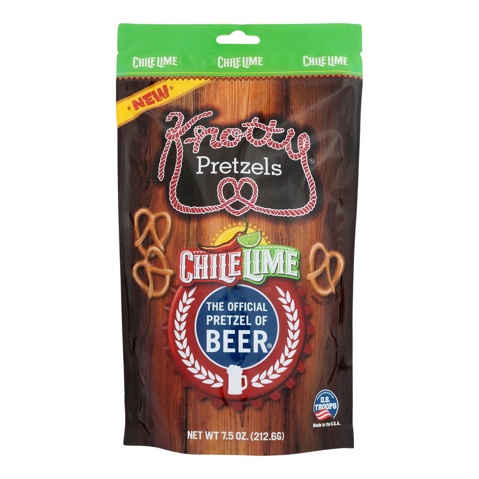 Knotty Pretzels - Pretzels Chile Lime - Case Of 12-7.5 Oz - Walmart.com