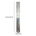 mfyjkho Stainless Steel Ruler Double Sided Easy to Read Strong and ...