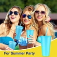 24 Pcs Reusable Cups with Lids and Straws 24 oz Glitter Iced Coffee ...