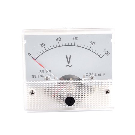 Screw Mounted Class 2.5 Accuracy AC 0-100V Analog Voltage Panel Meter ...