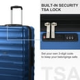 Zimtown 3 Piece Luggage Sets, ABS+PC Expandble Hardside Suitcase TSA ...