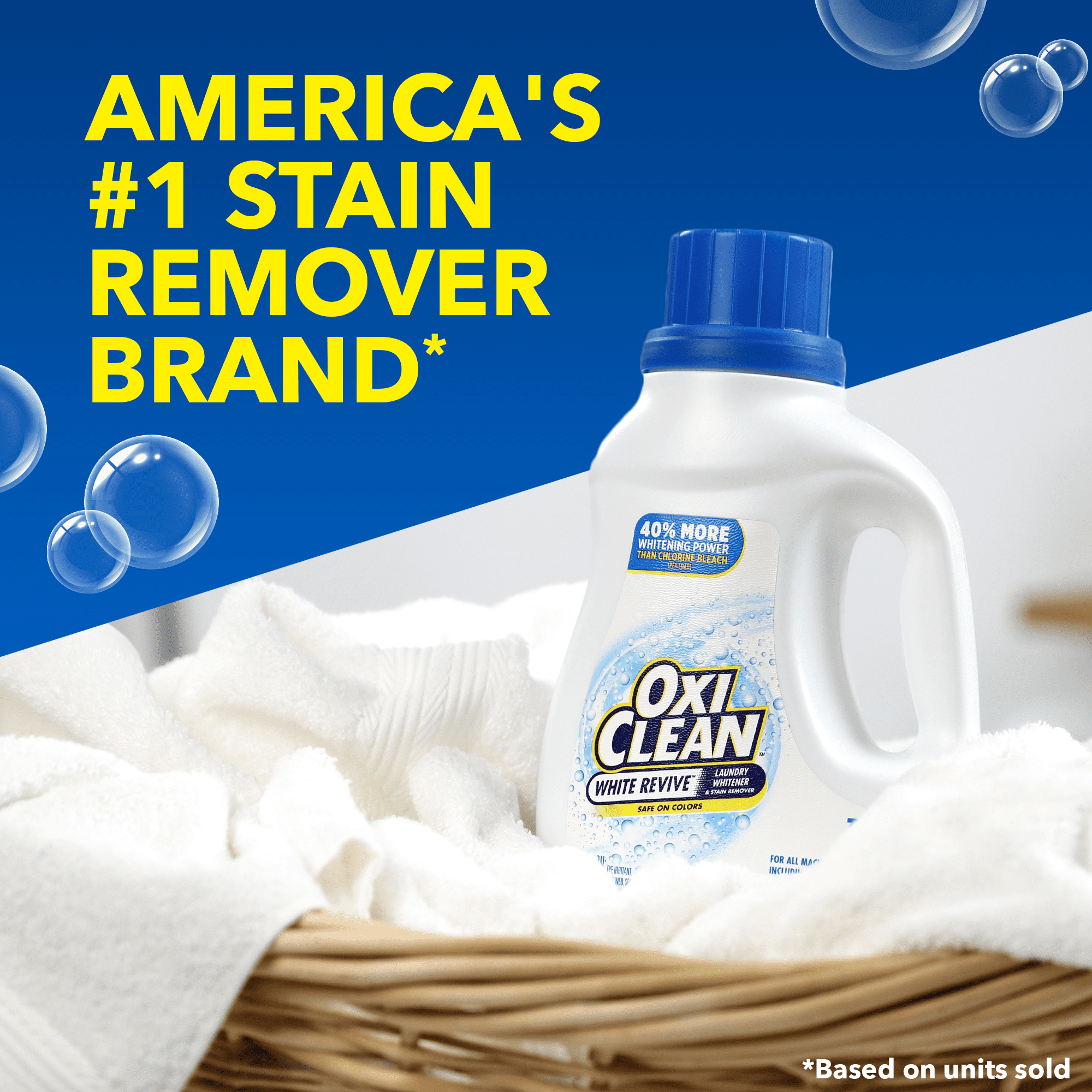 OxiClean White Revive Laundry Whitener and Stain Remover Liquid, 50 fl ...