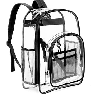 Lingouzi Clear Small Backpack Stadium Approved, Transparent Backpack ...