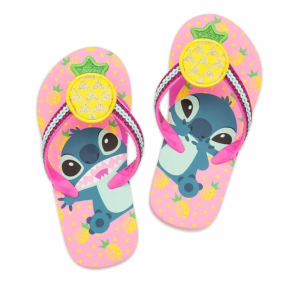 Lilo & Stitch Pink Flip Flops Sandals Girls Size 7/8 - Walmart.com
