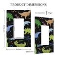 Dino Pattern Cute Cartoon Single Gang Wall Plate 1 Gang Decorative ...