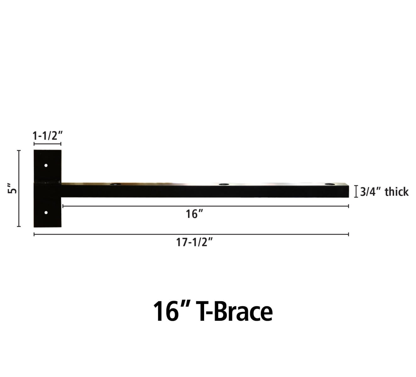 FastCap 02515 16" Speedbrace T-Brace for Floating Shelves and Mantels ...
