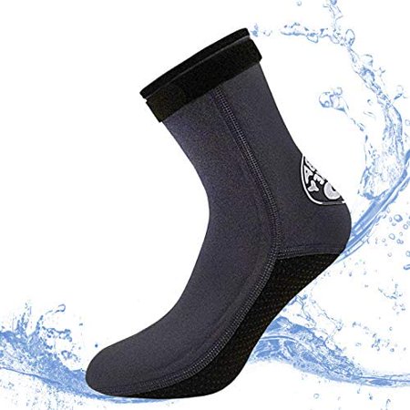 FFIY Anti Slip Diving Socks Ultra Premium Water Fin Sock Beach Sock 3MM ...