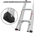 iRerts Telescoping Ladder, 17ft Aluminum Lightweight Extension Ladder ...
