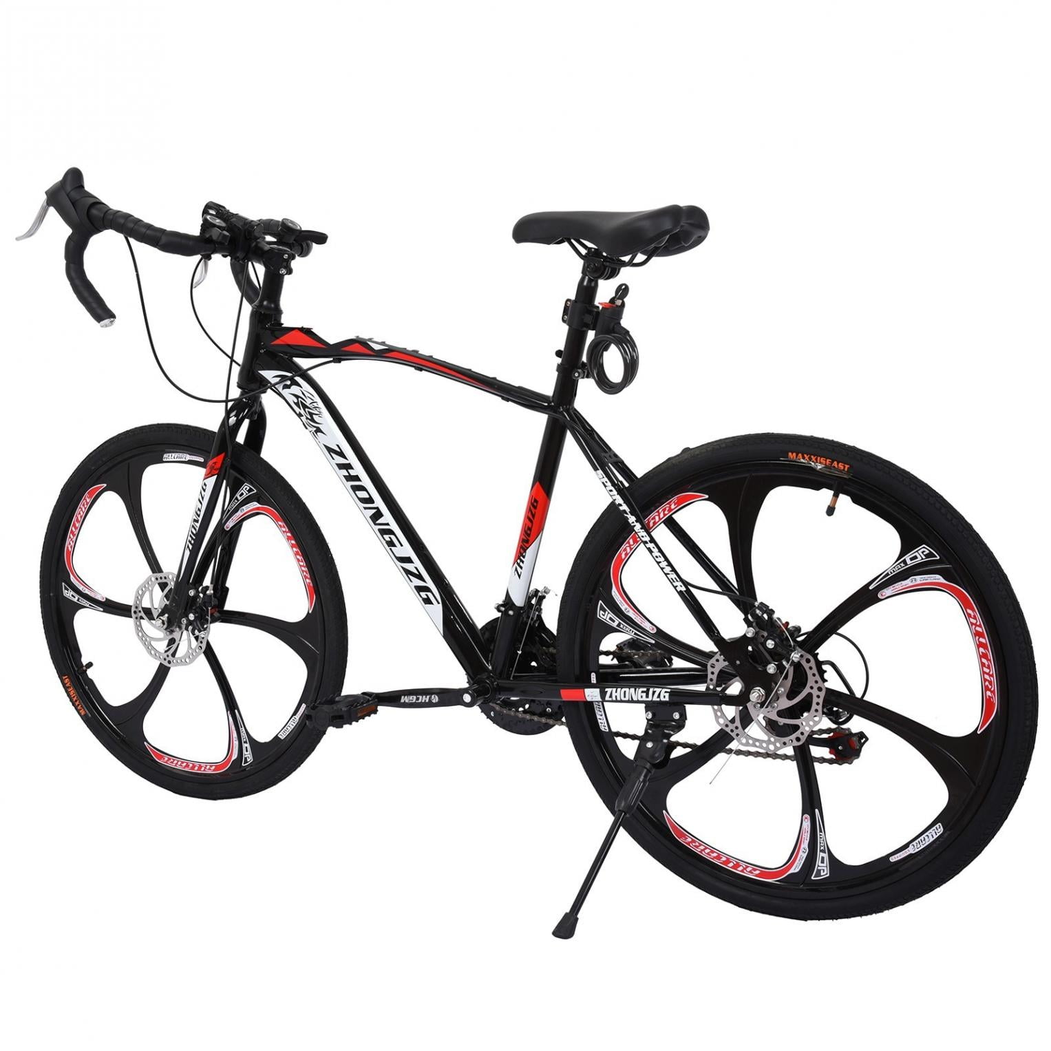 EUROBIKE XC550 Road Bike,21 Speed Bike For Men And Women,54cm Frame Road Bicycle, Disc Brake ...