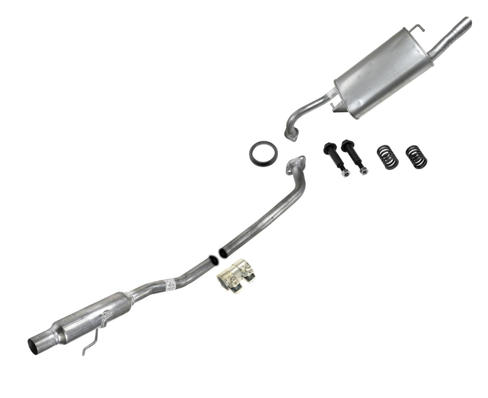 Extension Pipe With Rear Resonator & Muffler Fits For 2009-2010 Corolla ...