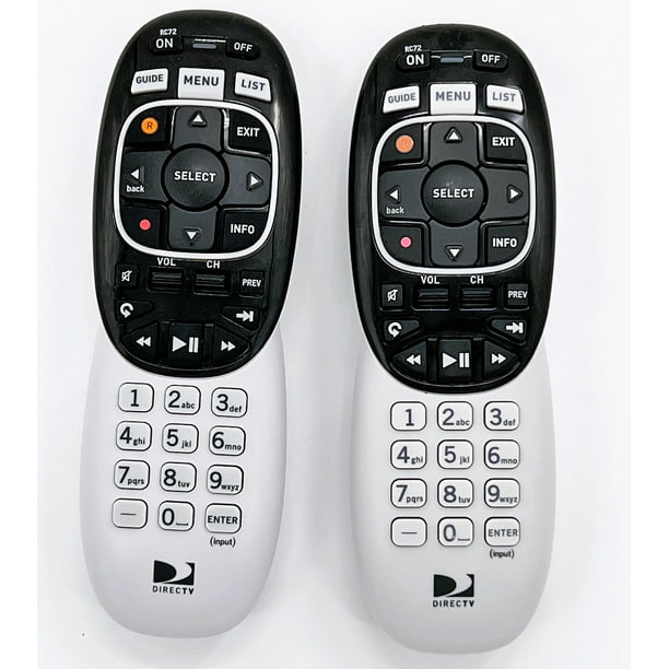 (2 Pack) Replacement DirecTV RC72 IR RF Remote Control For DirecTV ...