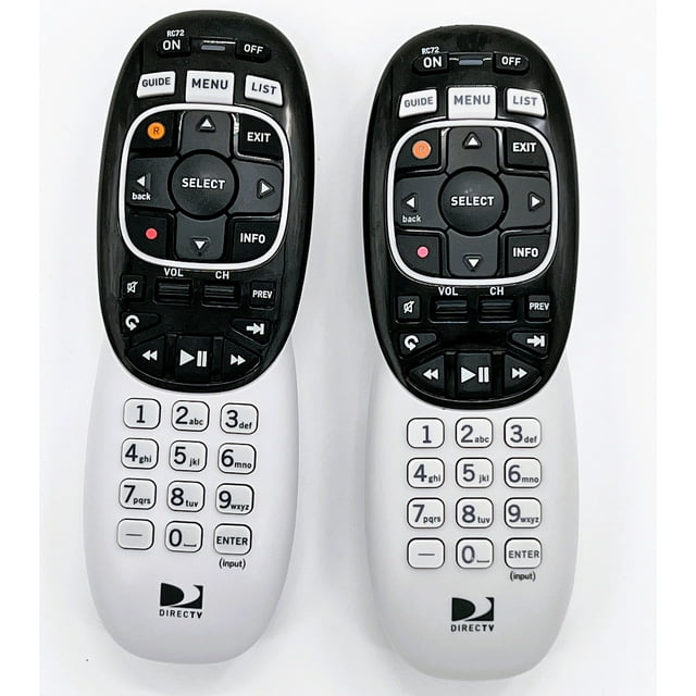 (2 Pack) Replacement DirecTV RC72 IR RF Remote Control For DirecTV ...