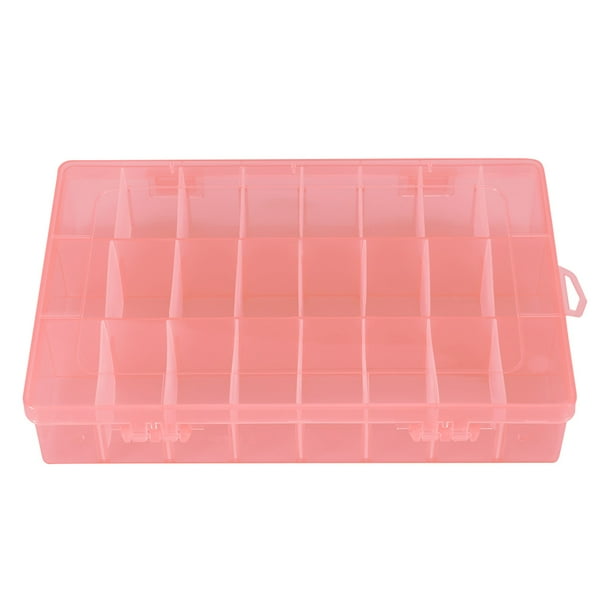 Plastic Storage Box,24 Grids Plastic Jewelry Plastic Storage Box ...