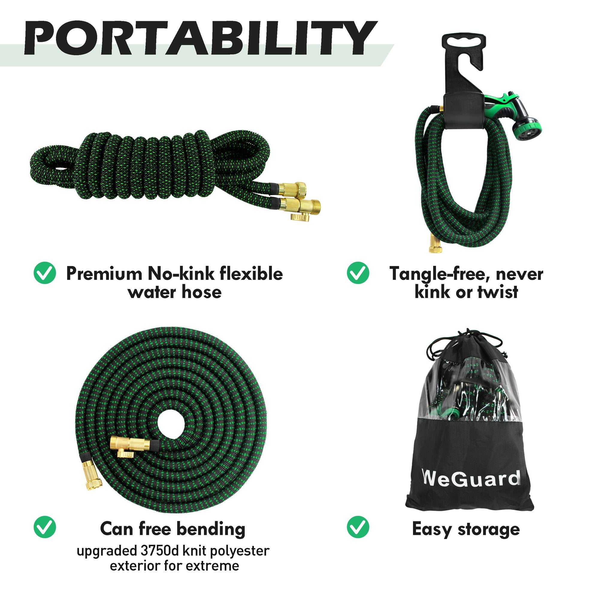 Buy 100 ft Expandable Garden Hose,Upgraded Leakproof Lightweight Garden ...