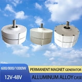 Generator 600W 800W 1000W 12V 24V 48V 3 Phase Gearless Permanent Magnet ...