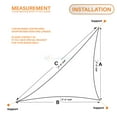 Sunshades Depot 8' x 8' x 11.3' Sun Shade Sail Right Triangle Permeable ...