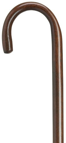 Walking Cane Walnut Round nose crook handle hospital cane, ash wood ...