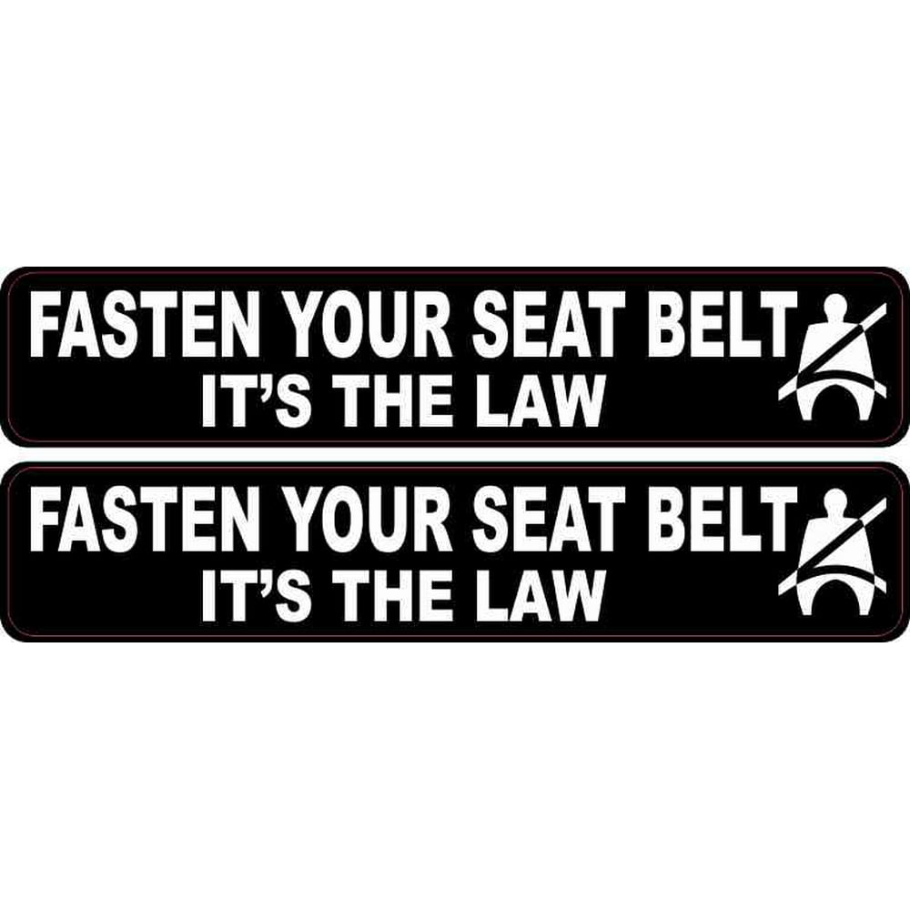 5in x 1in Fasten Your Seat Belt Stickers - Walmart.com - Walmart.com
