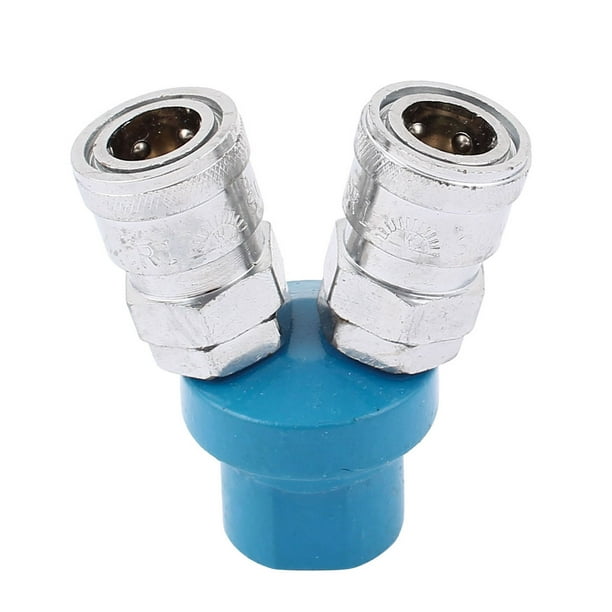 Unique Bargains Nitto Style 2 Way Y Shape Quick Connect Splitter ...