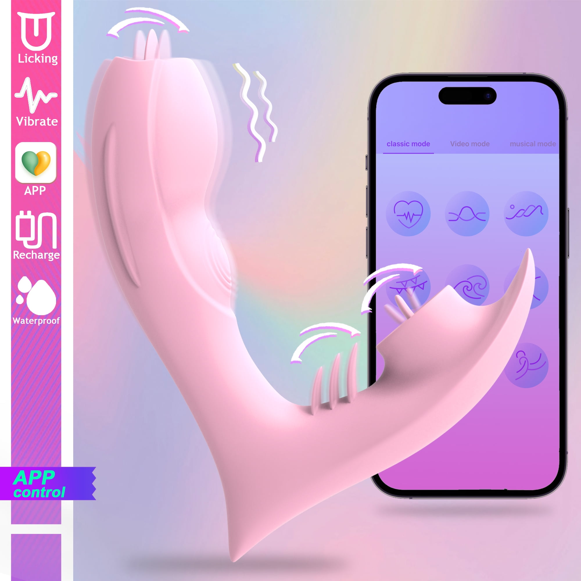 Erifxes Vibrator App Wearable Sex Toys Bluetooth Remote Control G Spot