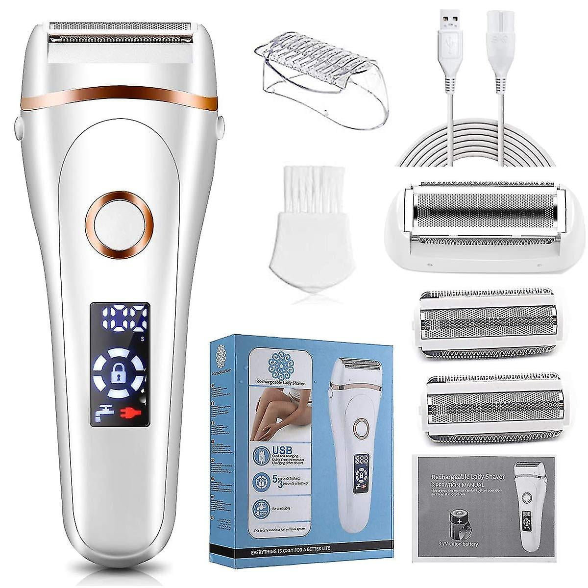 Maquinilla de afeitar para espalda recargable en seco y húmedo para ...