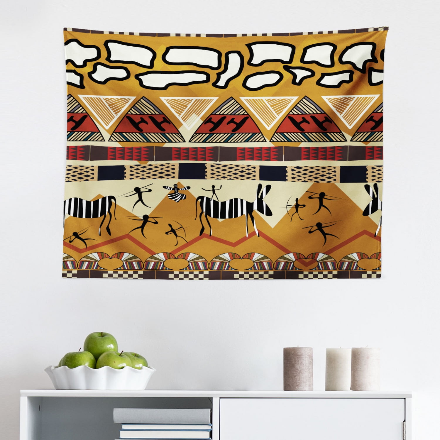 Prehistoric Tapestry, Aboriginal Style Patterns Tribal Motifs Objects ...