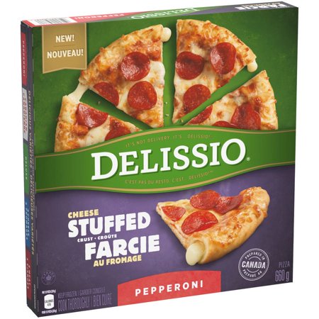 An irresistible pizza, covered with cheese, and stuffed with even more ...