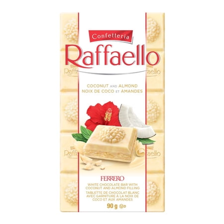 Raffaello Premium Chocolate Bar, White Chocolate Bar with Coconut ...