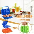 2Pc 6-Compartment Egg Box Pp Carton 2Pcs Portable 6 Eggs Plastic ...