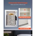 0.83 Square Feet Hidden Wall Safe 3-Layer Keypad/Key/Knob Adjustable ...