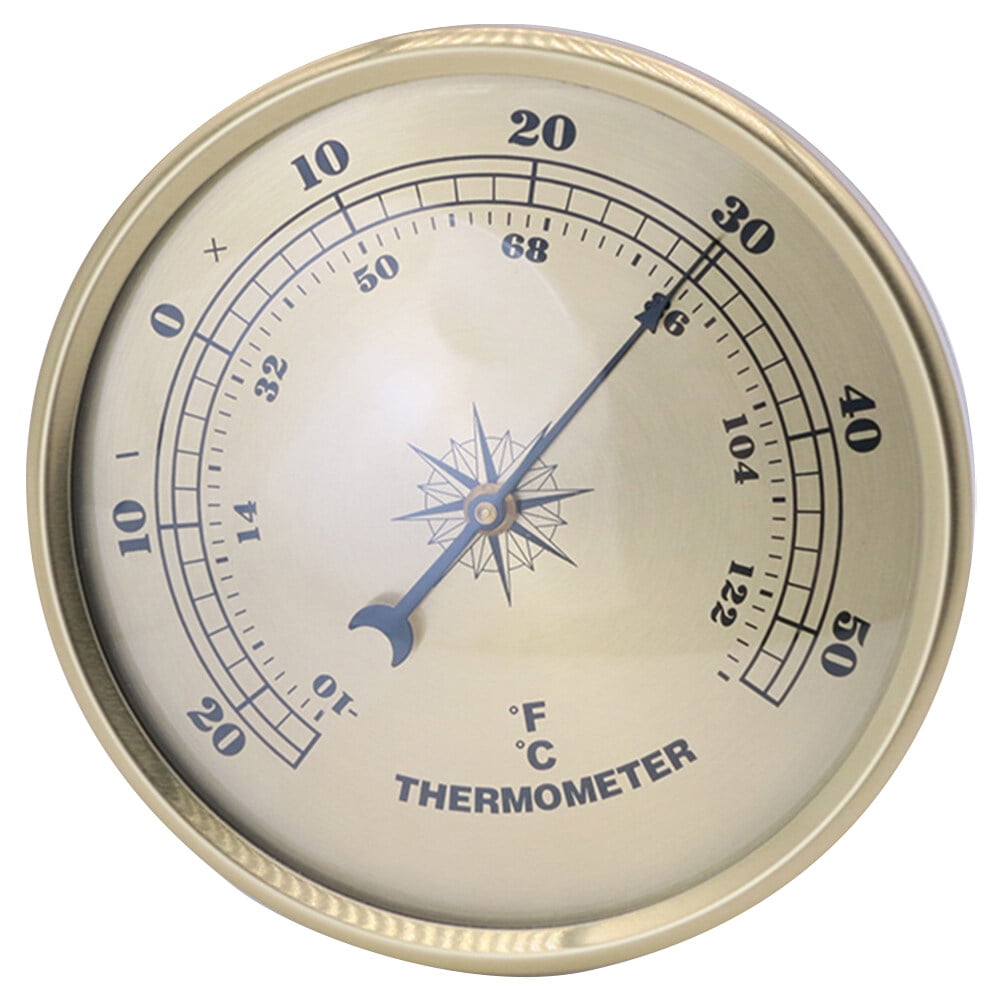 Round Thermometer Metal Temperature Gauge Digital Temperature Gauge for ...