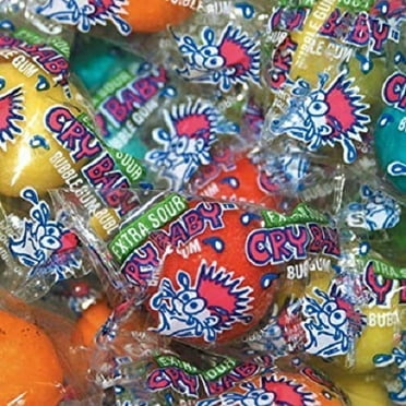 Cry Baby Extra Sour Bubble Gum Tub, 240 Count - Walmart.com